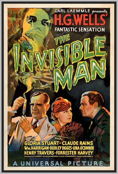THE INVISIBLE MAN - COLORIZED - 1933 - CLAUDE RAINS - RARE DVD – TV ...