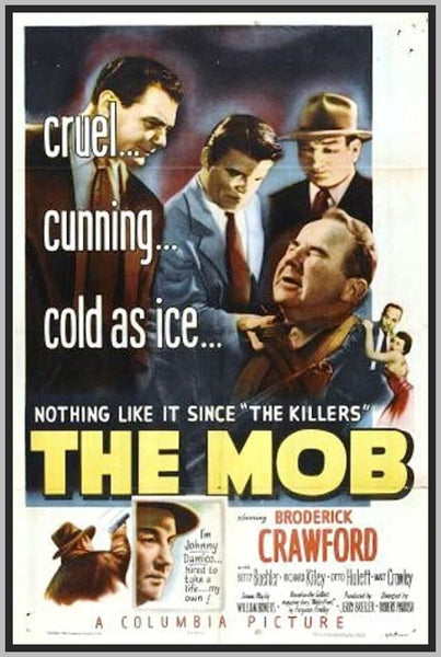 THE MOB - 1961 - COLORIZED - BRODERICK CRAWFORD - RARE DVD – TV Museum DVDs