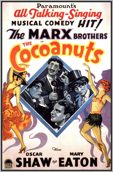 MARX BROTHERS. - THE COCOANUTS - 1929 - COLORIZED - HARPO MARX - RARE ...