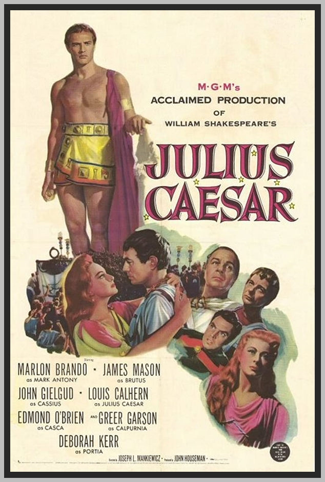 JULIUS CAESAR - 1953 - COLORIZED - MARLON BRANDO - RARE DVD – TV Museum DVDs
