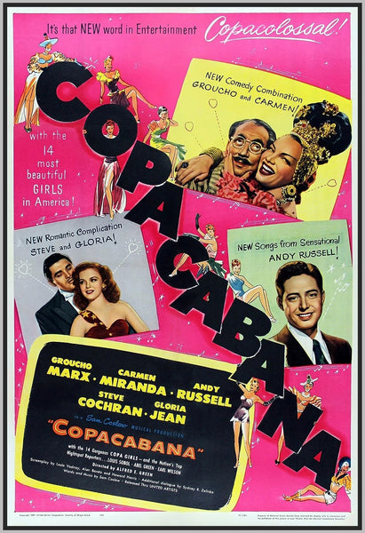 COPACABANA - 1947 - WITH GROUCHO MARX - RARE DVD - COLORIZED – TV ...