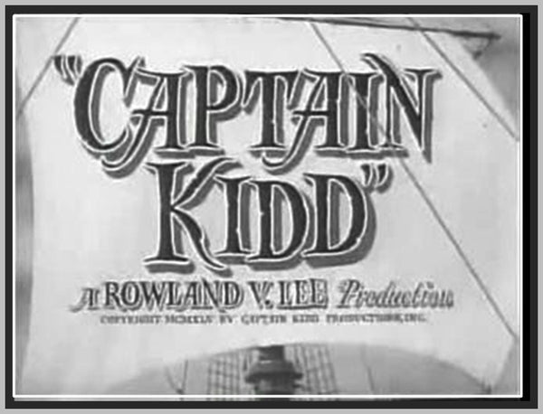 CAPTAIN KIDD - 1945 - RANDOLPH SCOTT - RARE DVD – TV Museum DVDs