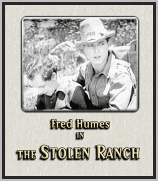 THE STOLEN RANCH 1926 - FRED HUMES - SILENT - RARE DVD – TV Museum DVDs